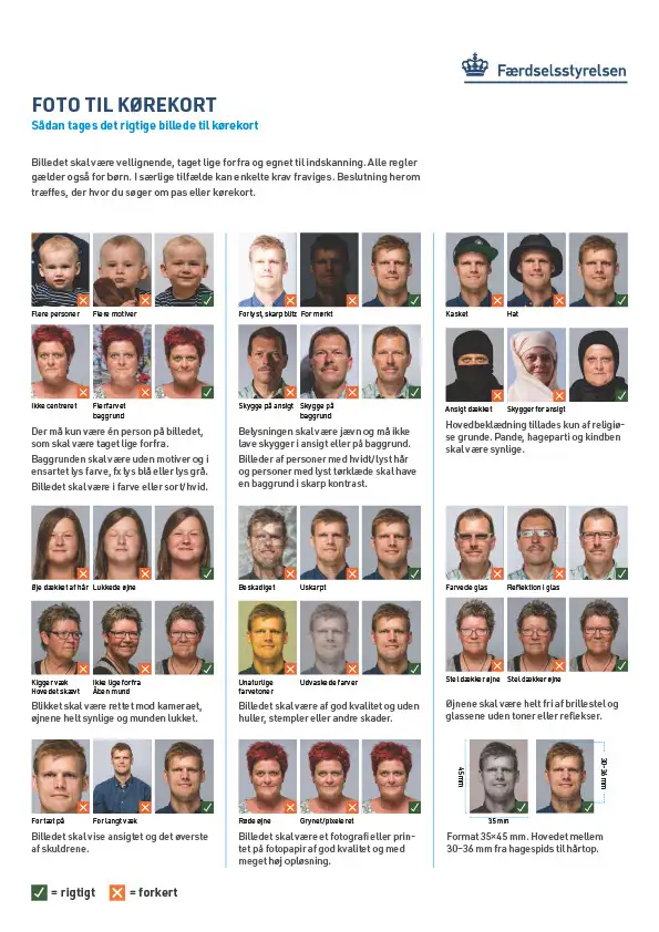Krav til kørekortfoto